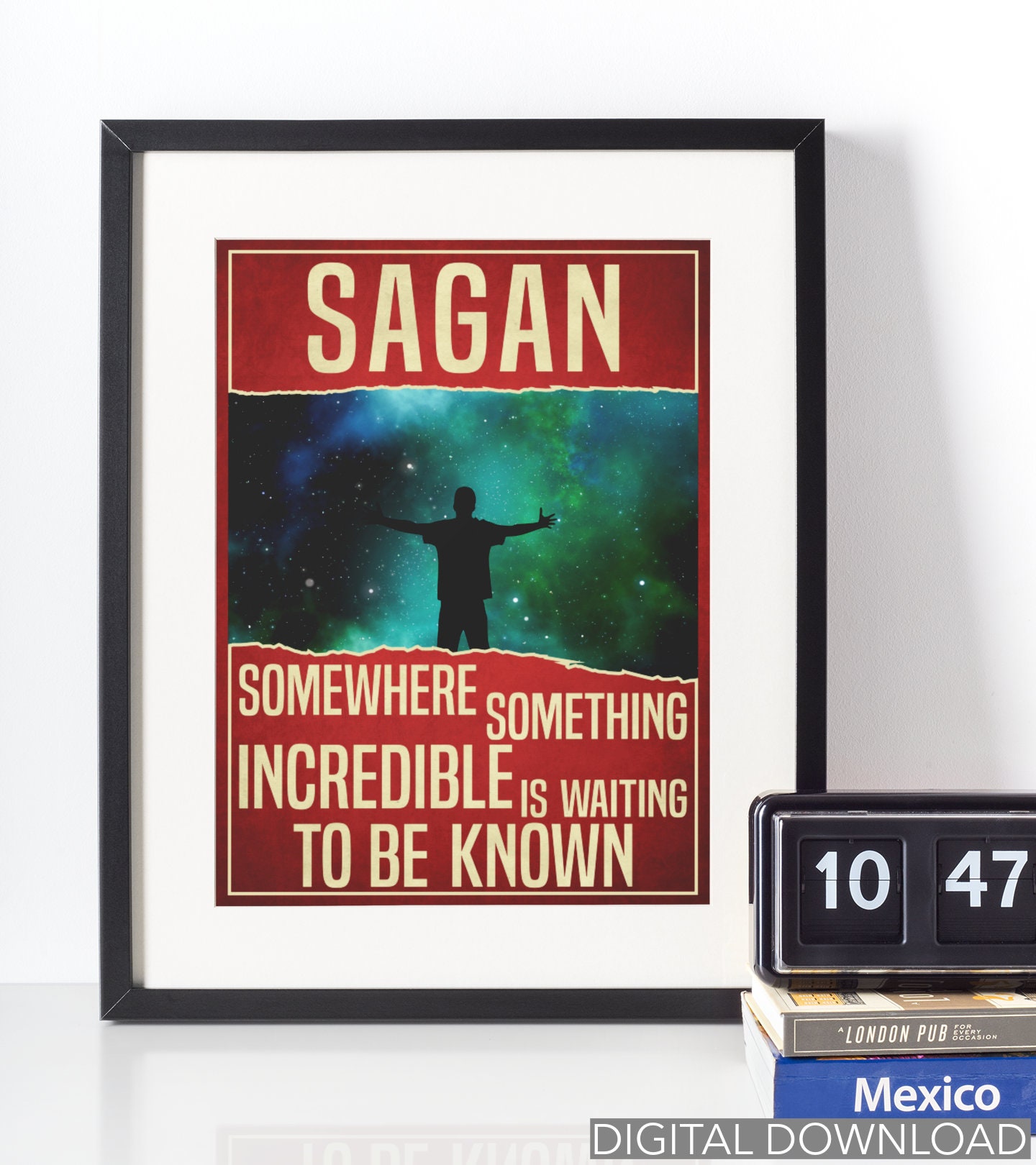 Astronomy Science Art Space Theme Teacher Gift / Carl Sagan - Etsy