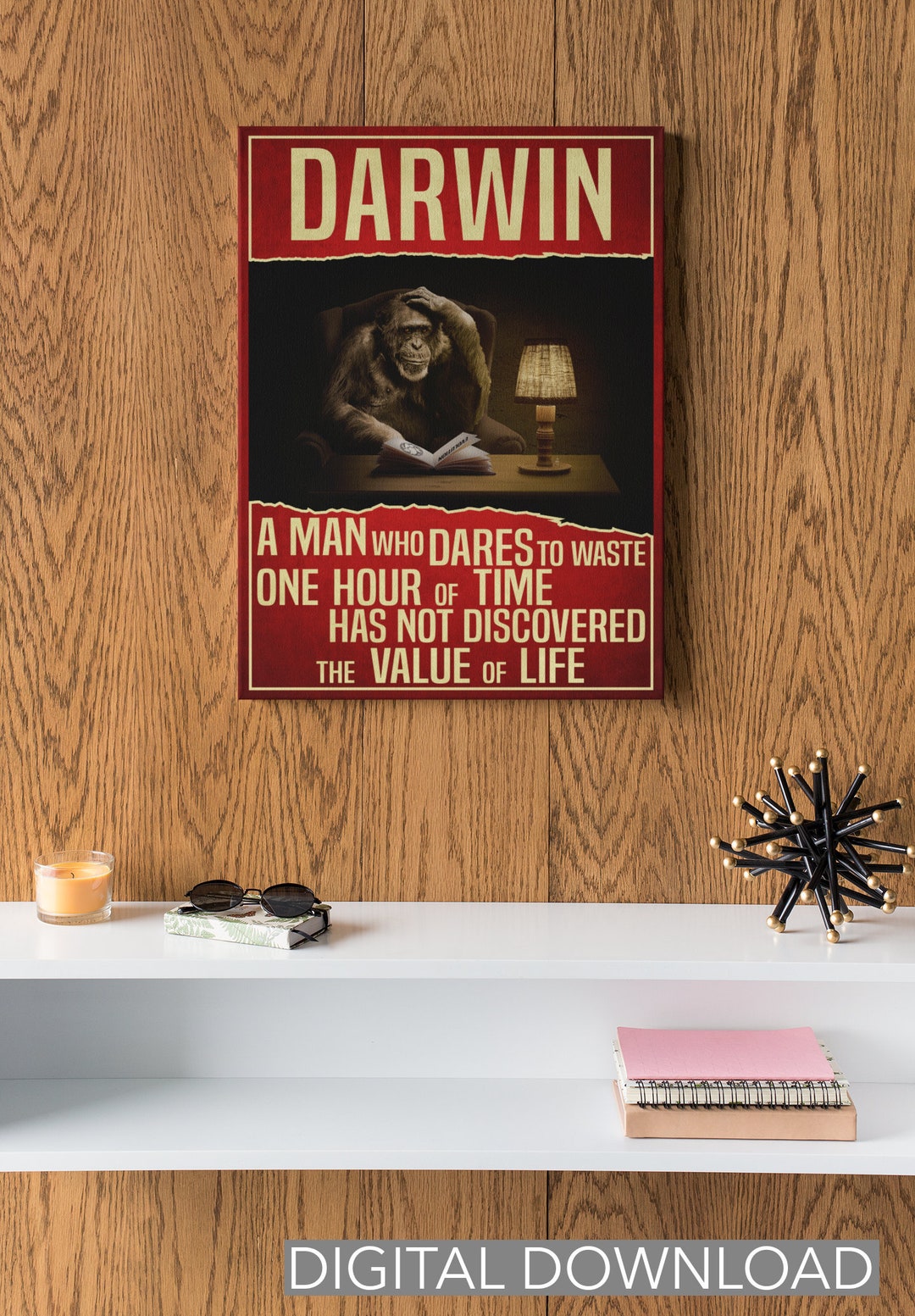 Biology Poster Science Art Classroom Decor Teacher Gift / Charles ...