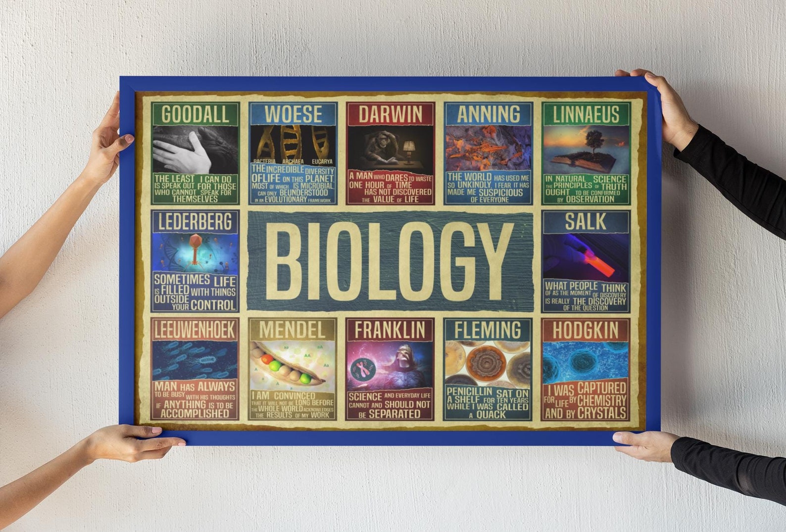 Science Art, Biology Poster, College Student Gift, Biology Art ...