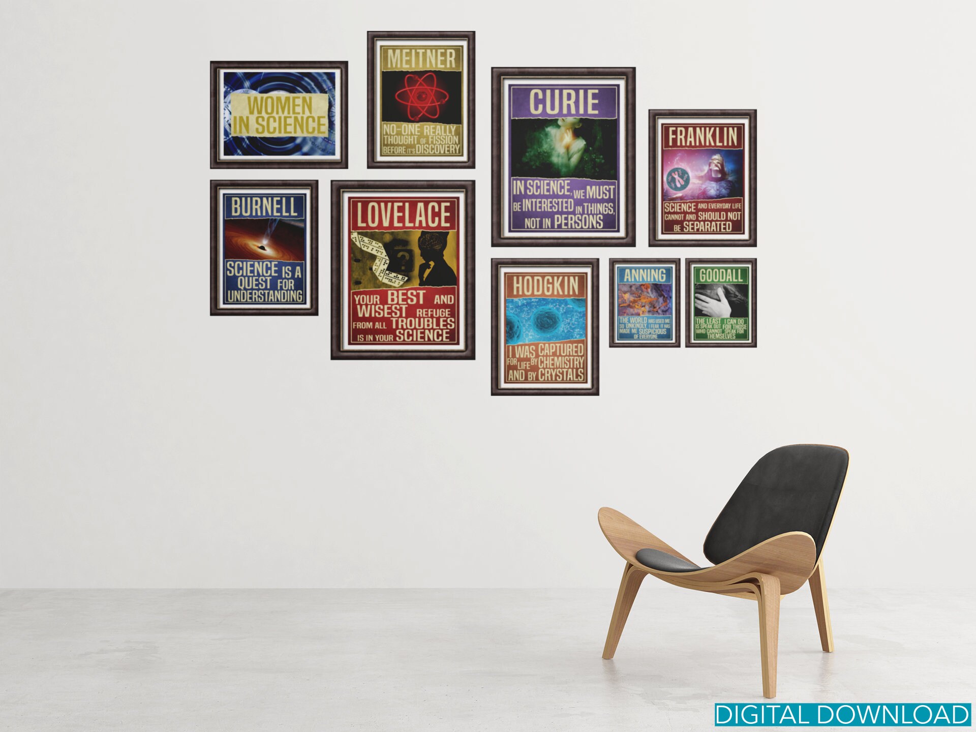 Women in Science Poster, Women in STEM Science Print, Science Quotes ...