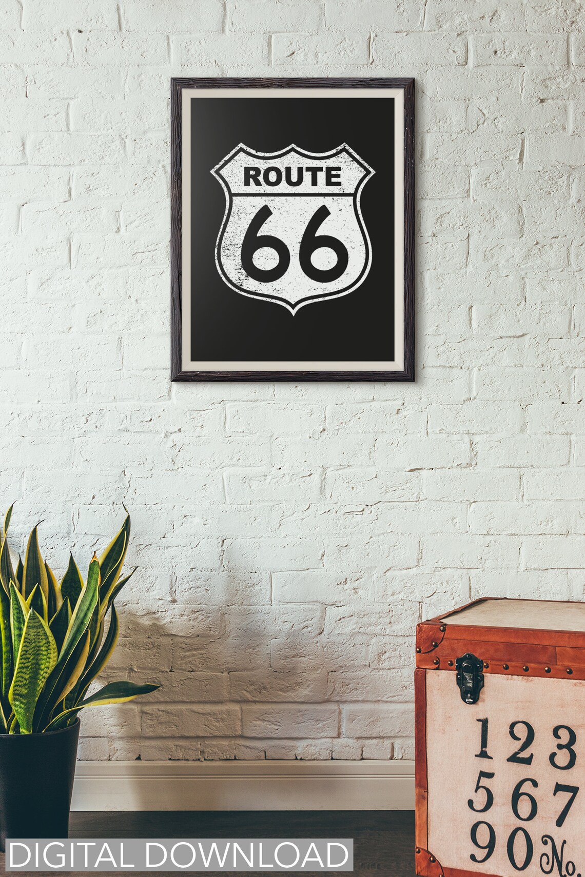 Garage Poster Route 66 Vintage Travel Poster Highway Route - Etsy