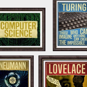 Computer Science Art Classroom Decor / Science Theme Computer Geek Gift ...