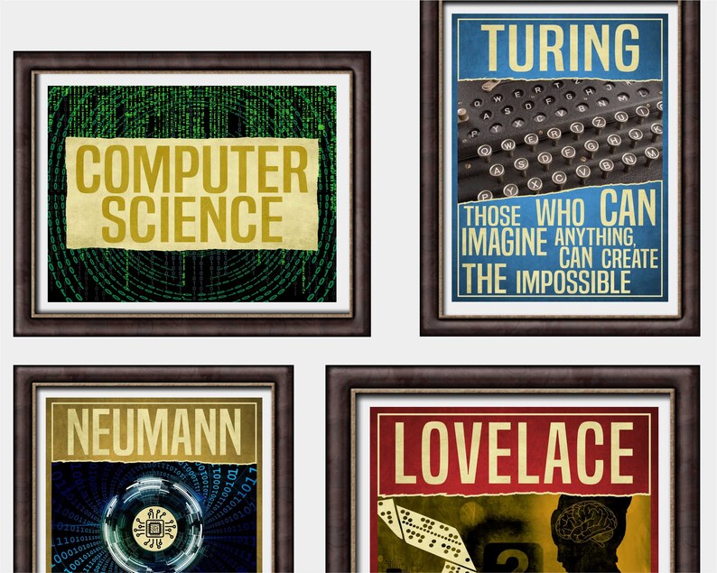 Computer Science Art Classroom Decor / Science Theme Computer Geek Gift ...