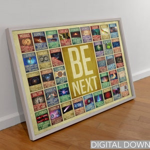 Classroom Decor Teacher Gift Science Poster / Mad Scientist Educational ...