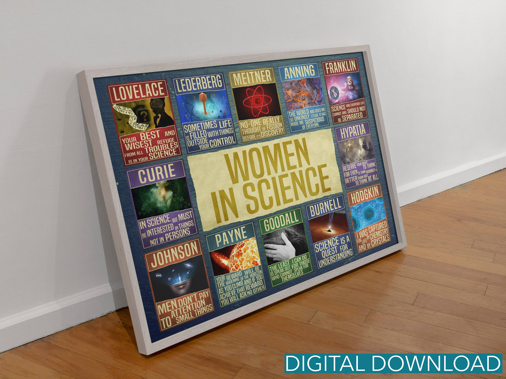 Women in Science Poster Women in STEM Science Print Science - Etsy UK