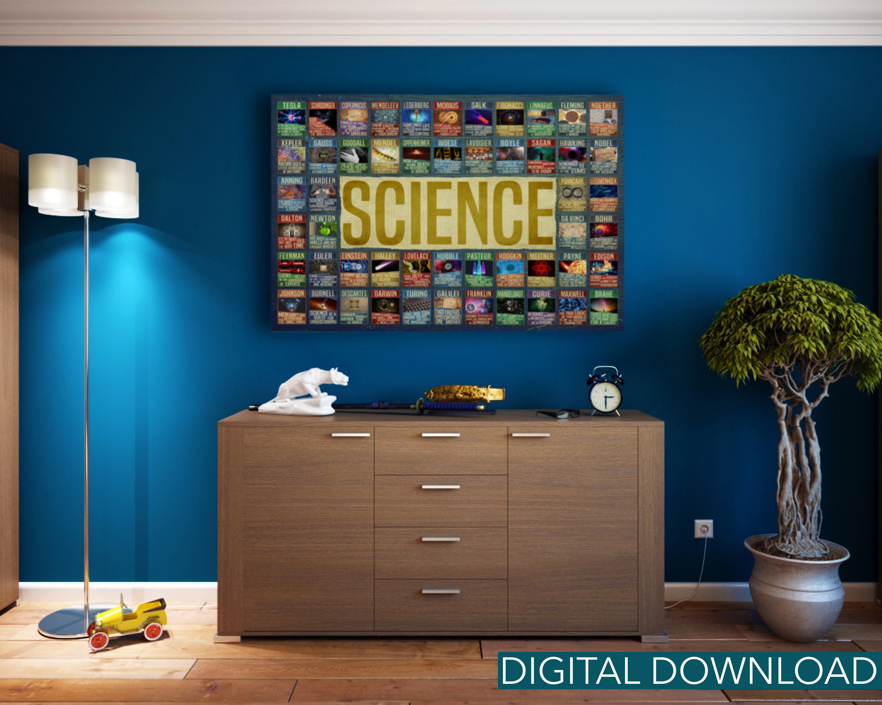 Science Poster Classroom Decor Science Art Teacher Gift - Etsy