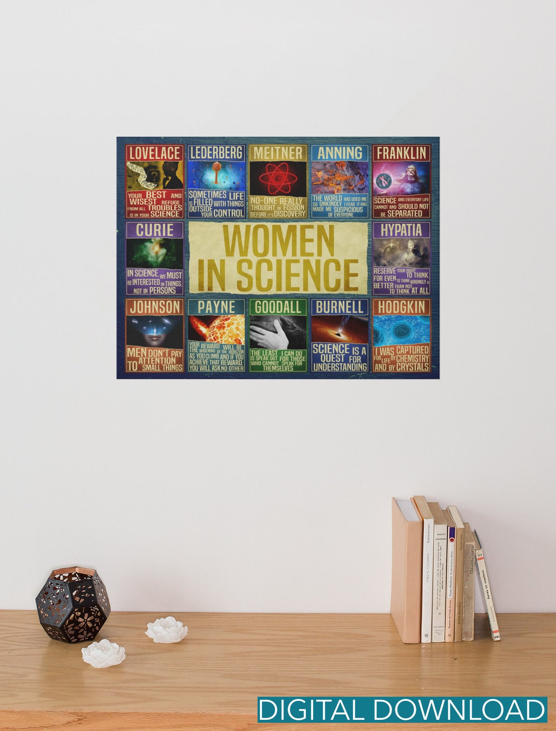 Women in Science Poster Women in STEM Science print Science | Etsy