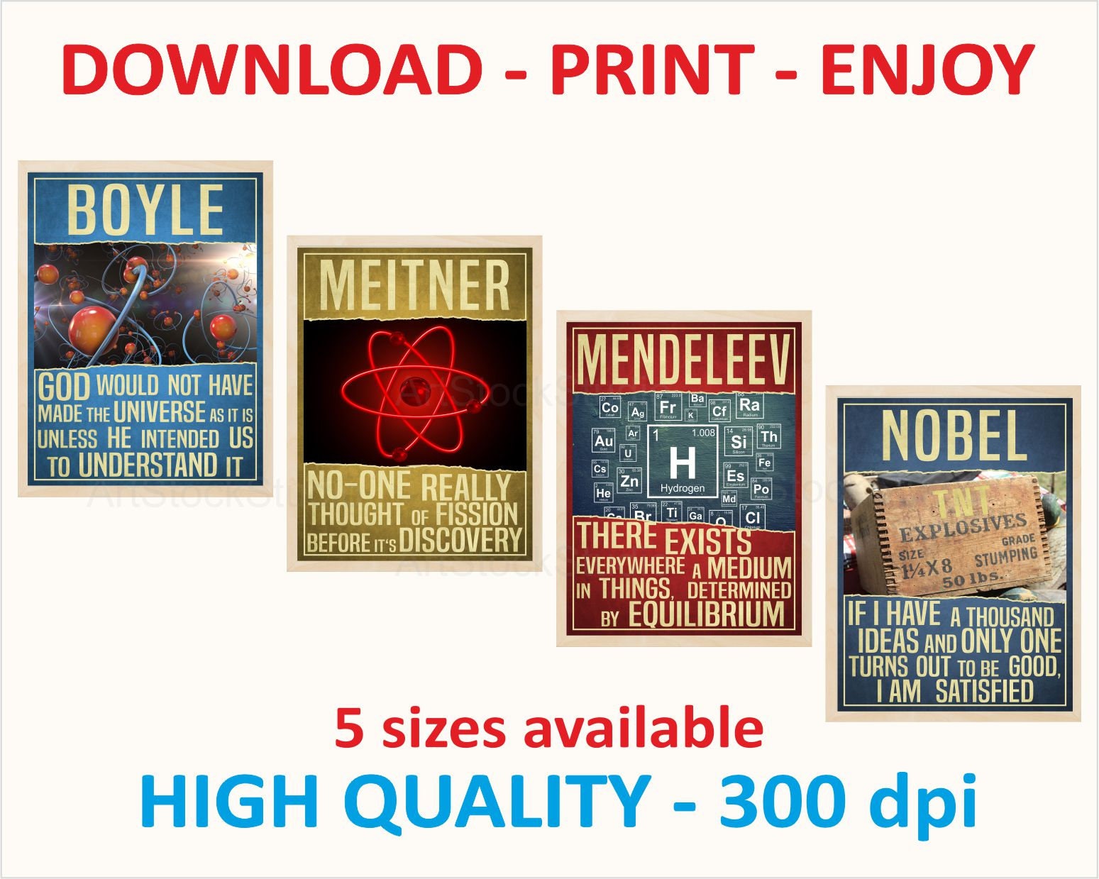 Chemistry Prints Science Poster Chemistry Decor Science Print Famous ...