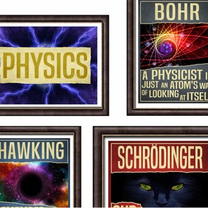 Physics Poster Science Art Classroom Decor / Science Quotes Educational ...