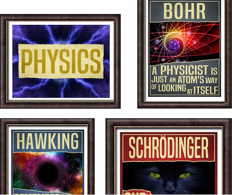 Physics Poster Science Art Classroom Decor / Science Quotes Educational ...