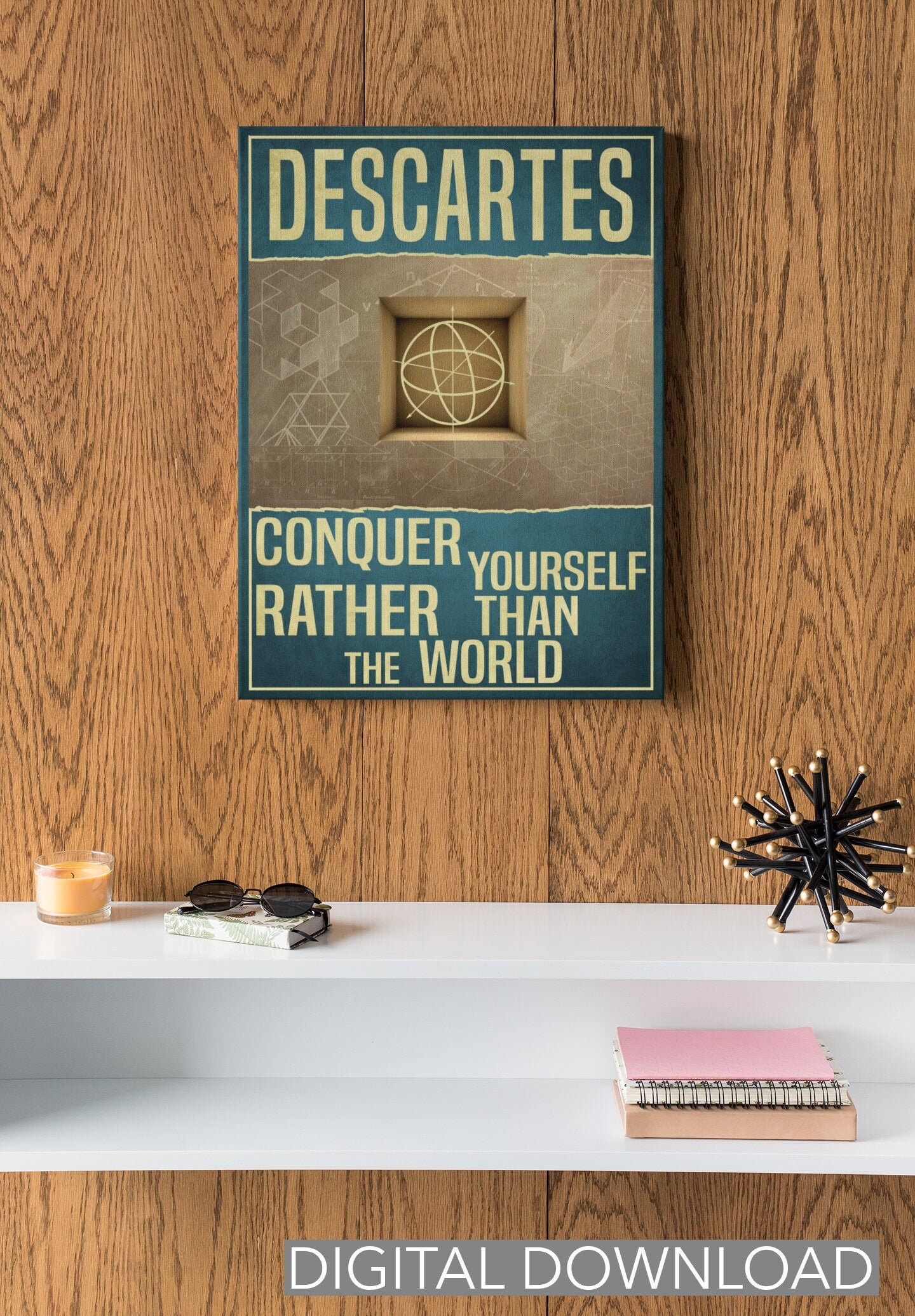 Math Poster Science Art Classroom Decor Teacher Gifts / Rene - Etsy