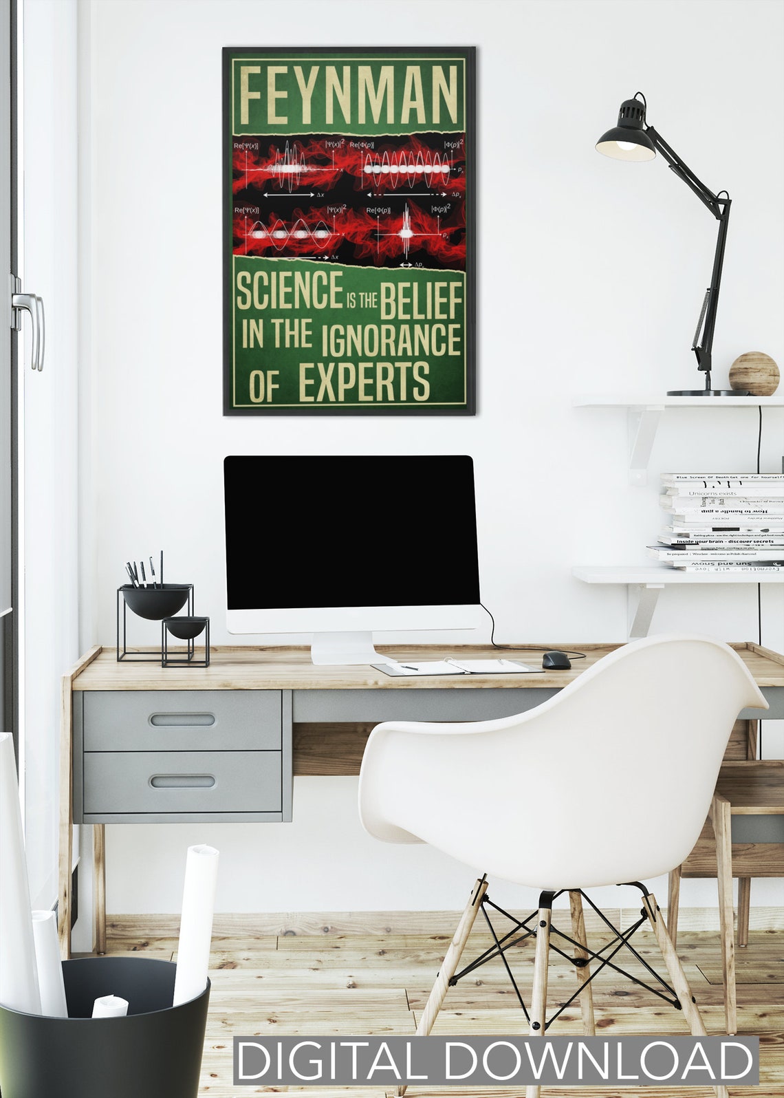 Science Art Physics Classroom Decor Teacher Sign Science Gift / Richard ...