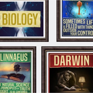 Biology Prints Science Poster, Biology Decor Science Print, Science ...