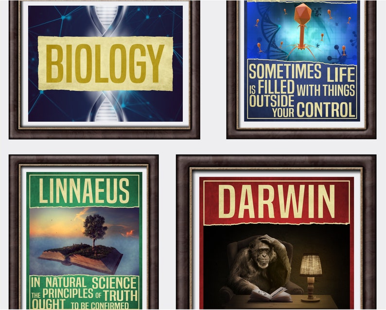 Biology Prints Science Poster, Biology Decor Science Print, Science ...