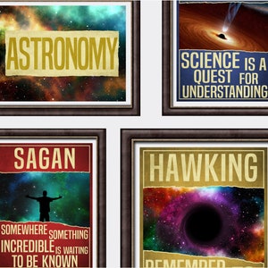 Space Themed Room, Astronomy Art, Outer Space Decor, Kids Room Decor ...