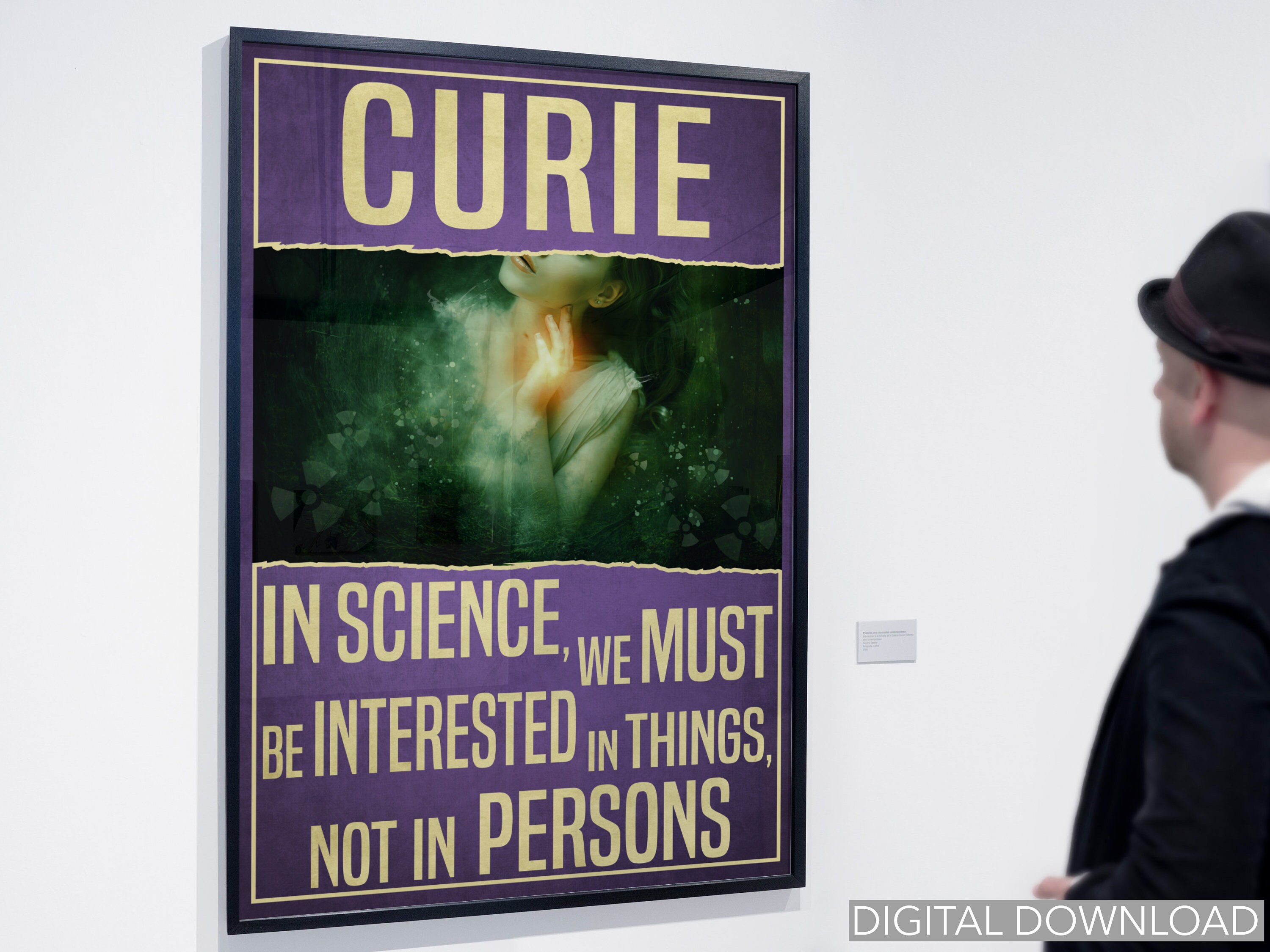 Science Print Physics Gift Women in Science Educational Posters / Marie ...