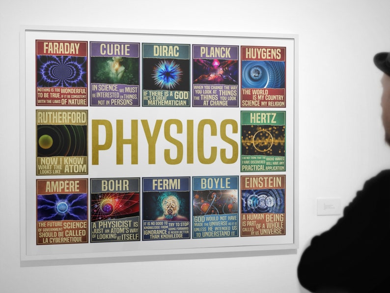Physics Poster Science Art Classroom Decor / Science Quotes Educational ...