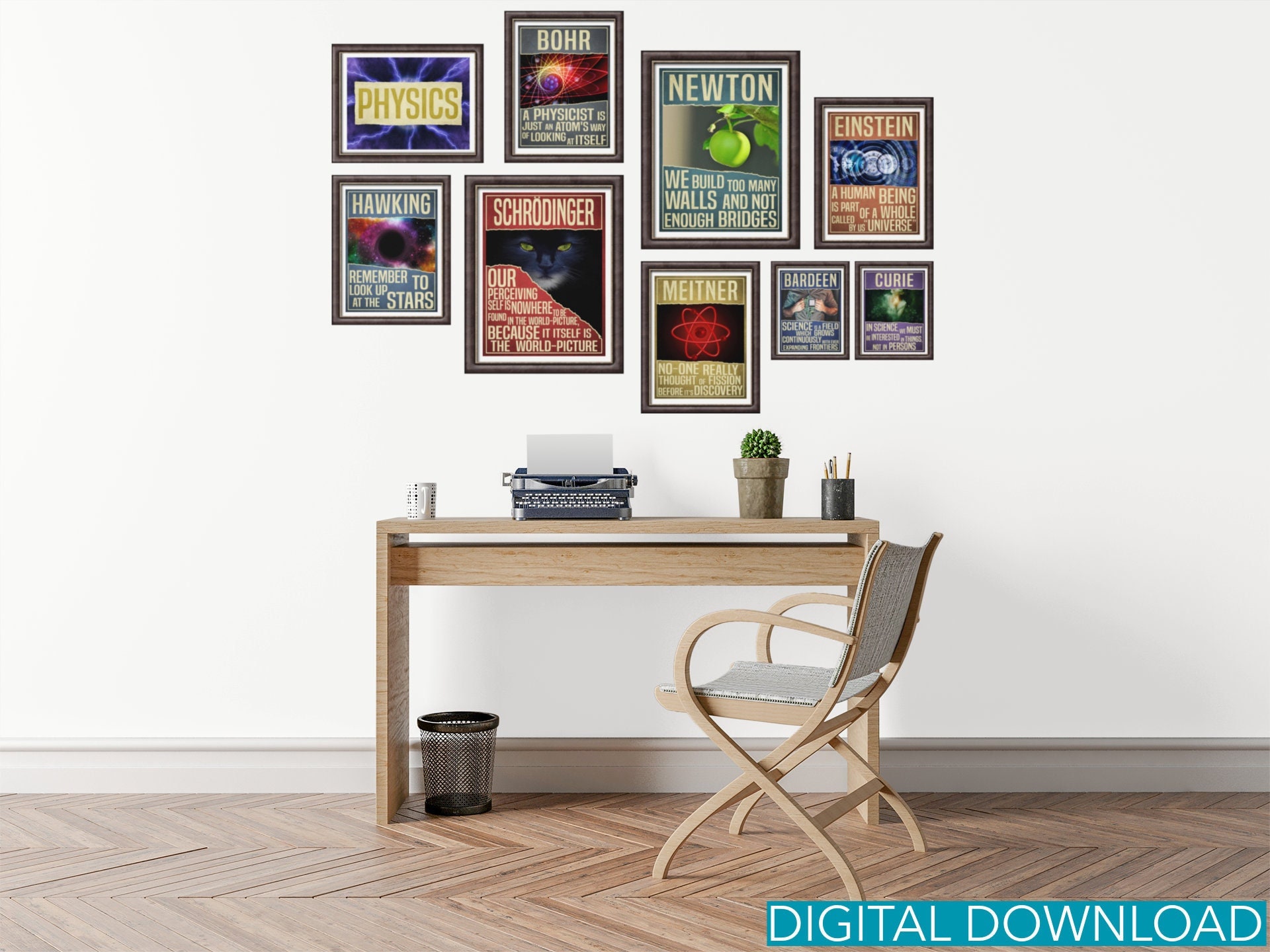 Physics Poster Science Art Classroom Decor / Science Quotes Educational Posters - Etsy