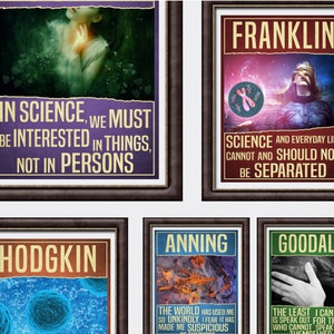 Women in Science Poster, Women in STEM Science Print, Science Quotes ...