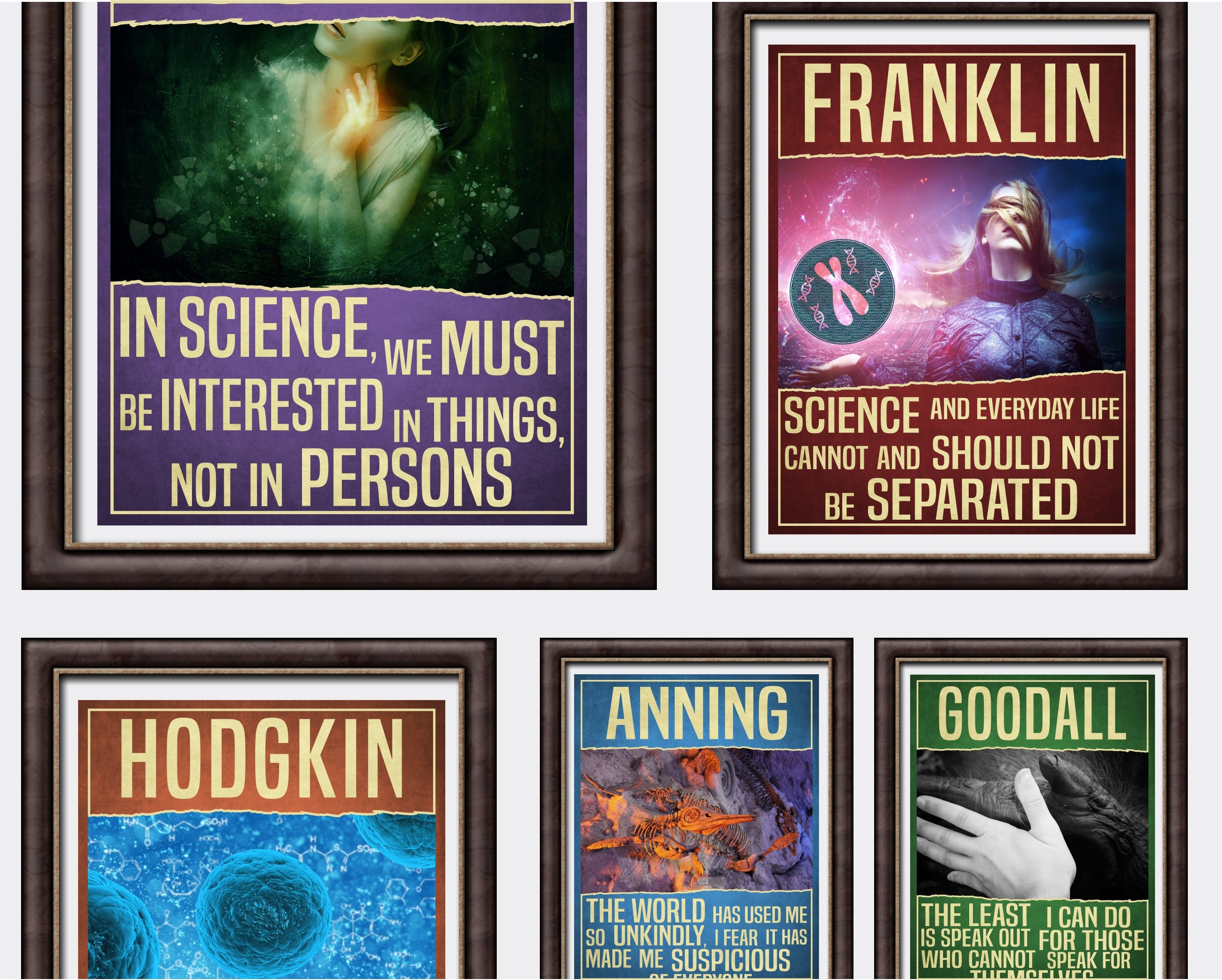 Women in Science Poster, Women in STEM Science Print, Science Quotes ...