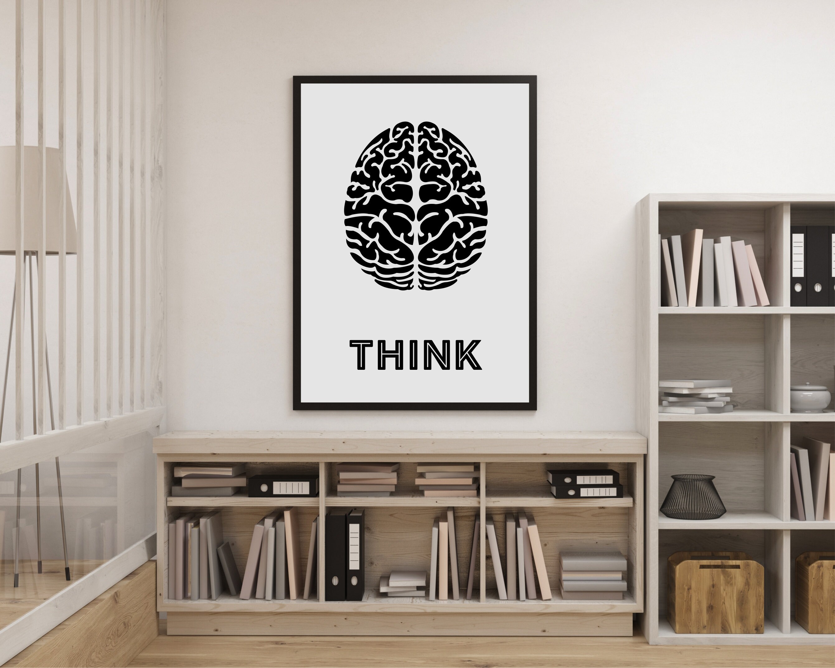 Science Decor Art Print / Science Classroom Decor / Brain - Etsy
