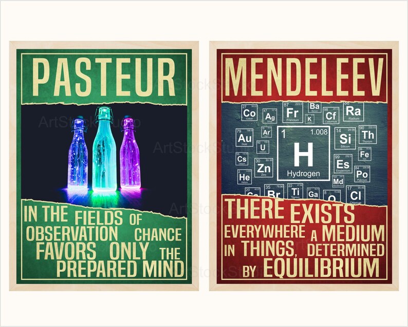Chemistry Prints Science Poster Chemistry Decor Science Print Famous ...