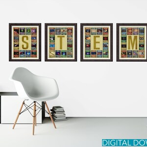 STEM poster Science art / Science poster STEM wall art / | Etsy