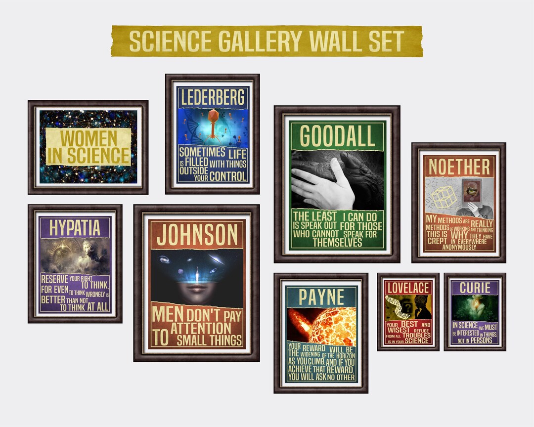 Science Print Classroom Decor, Women in Science, Inspirational Quotes ...
