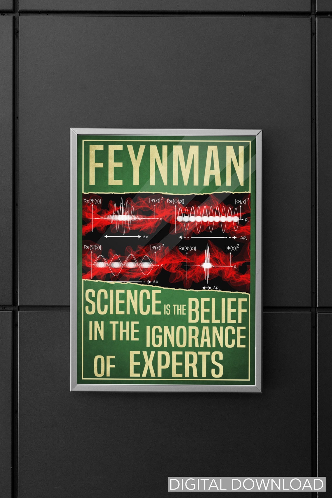 Science Art Physics Classroom Decor Teacher Sign Science Gift / Richard ...