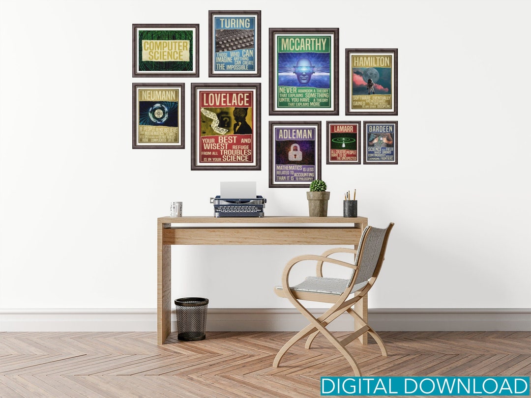 Computer Science Art Classroom Decor / Science Theme Computer Geek Gift ...