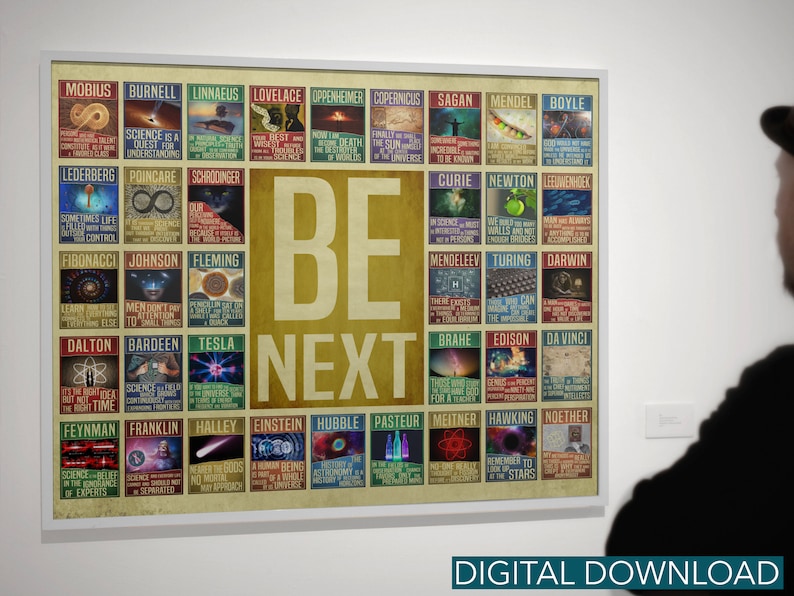 Classroom Decor Teacher Gift Science Poster / Mad Scientist - Etsy