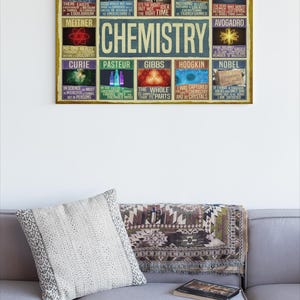 Science Art Print, Chemistry Gift, Chemistry Art, Science Gift, Famous ...