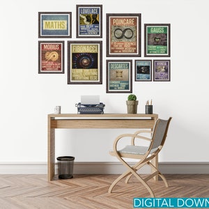 Math Poster Science Art Educational Posters / Mathematics - Etsy
