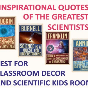 Women in Stem Science Posters, Set of 8 Women in Science Feminine Wall ...