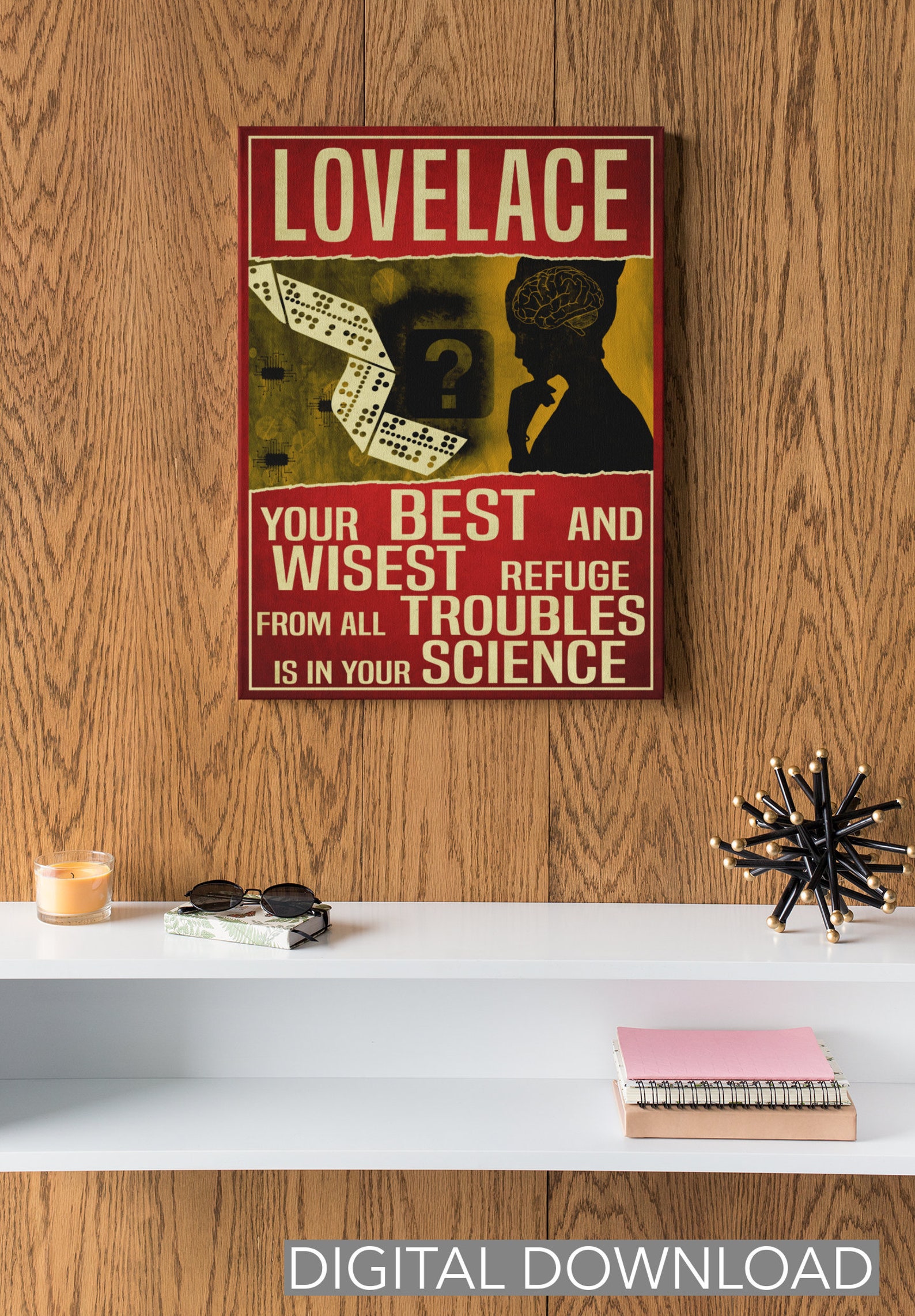 Computer Science Classroom Decor Math Poster Science Art / Ada Lovelace ...