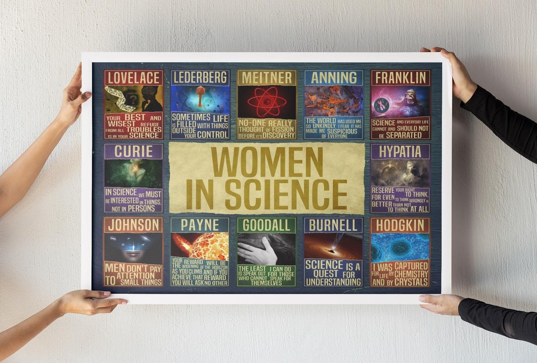 Women in Science Poster, Women in STEM Science Print, Science Quotes ...
