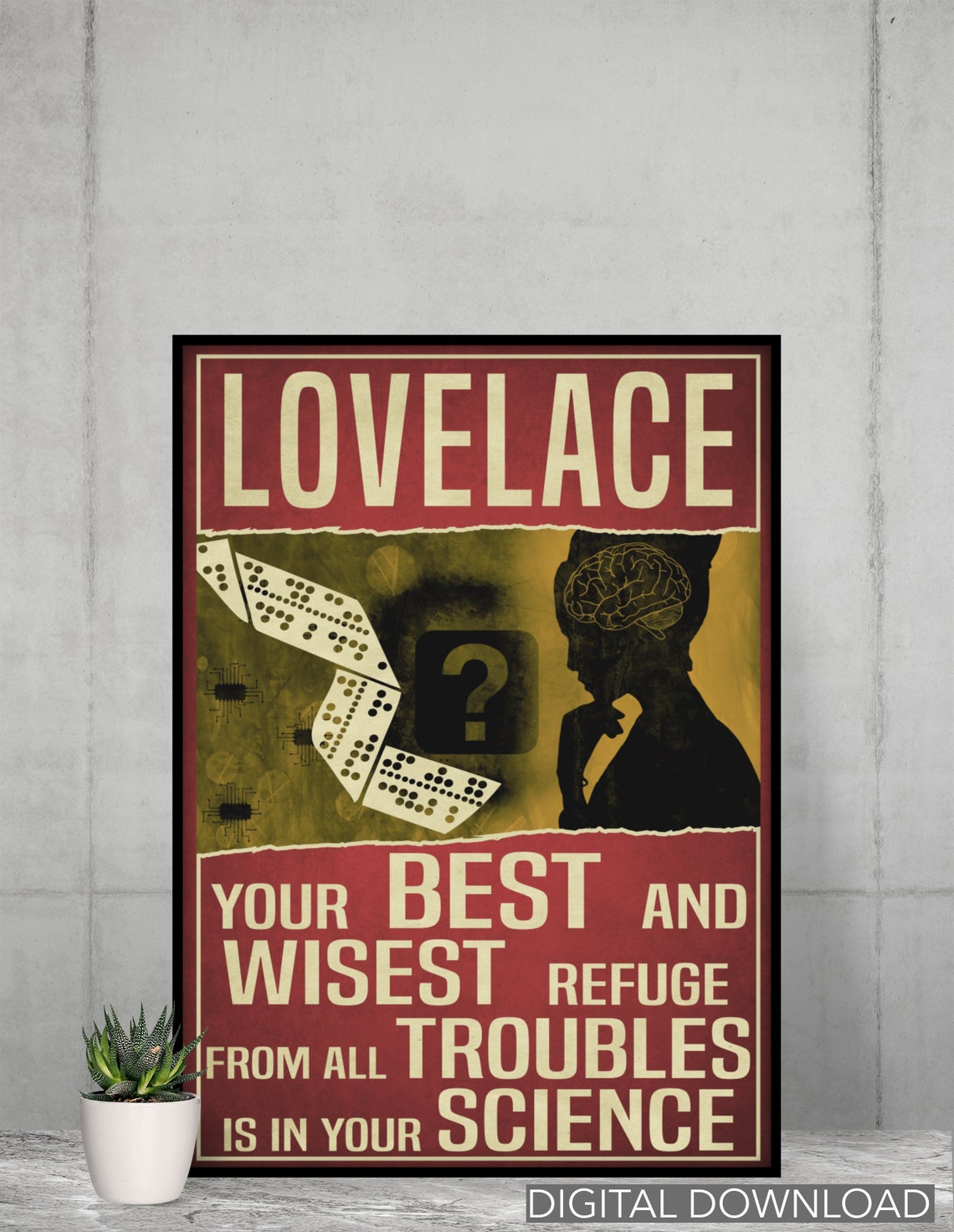 Computer Science Classroom Decor Math Poster Science Art / Ada - Etsy