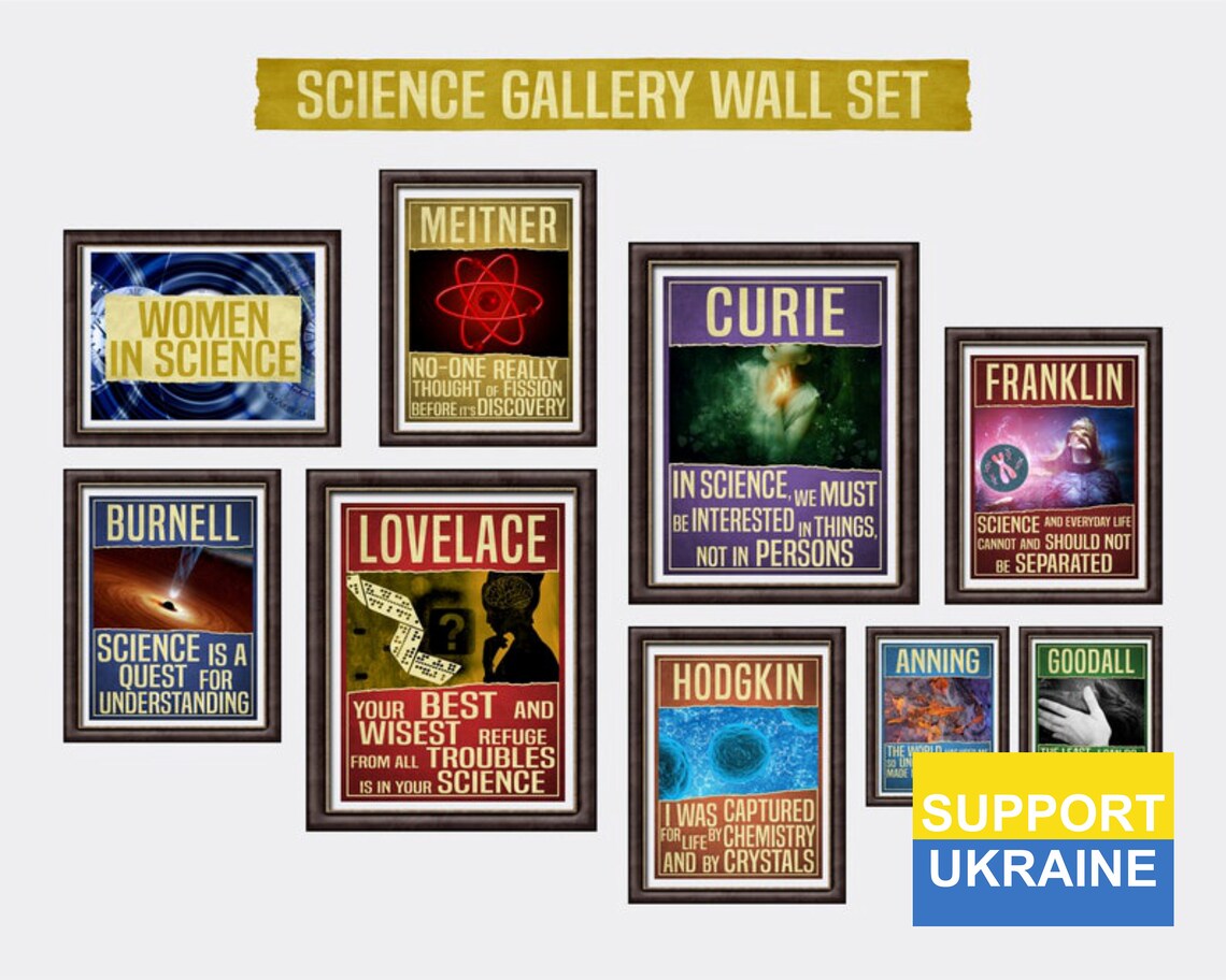 Women in Science Poster Women in STEM Science Print Science | Etsy