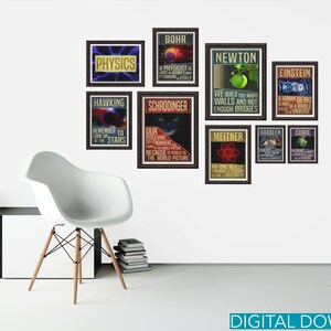 Physics Poster Science Art Classroom Decor / Science Quotes Educational ...