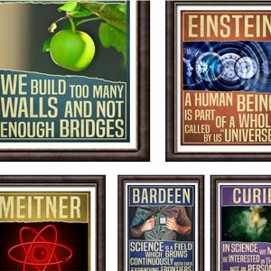 Physics Poster Science Art Classroom Decor / Science Quotes Educational ...