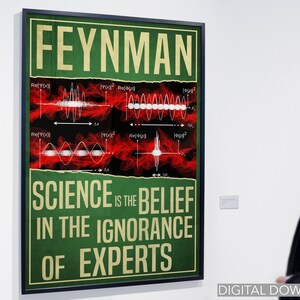 Science Art Physics Classroom Decor Teacher Sign Science Gift / Richard ...