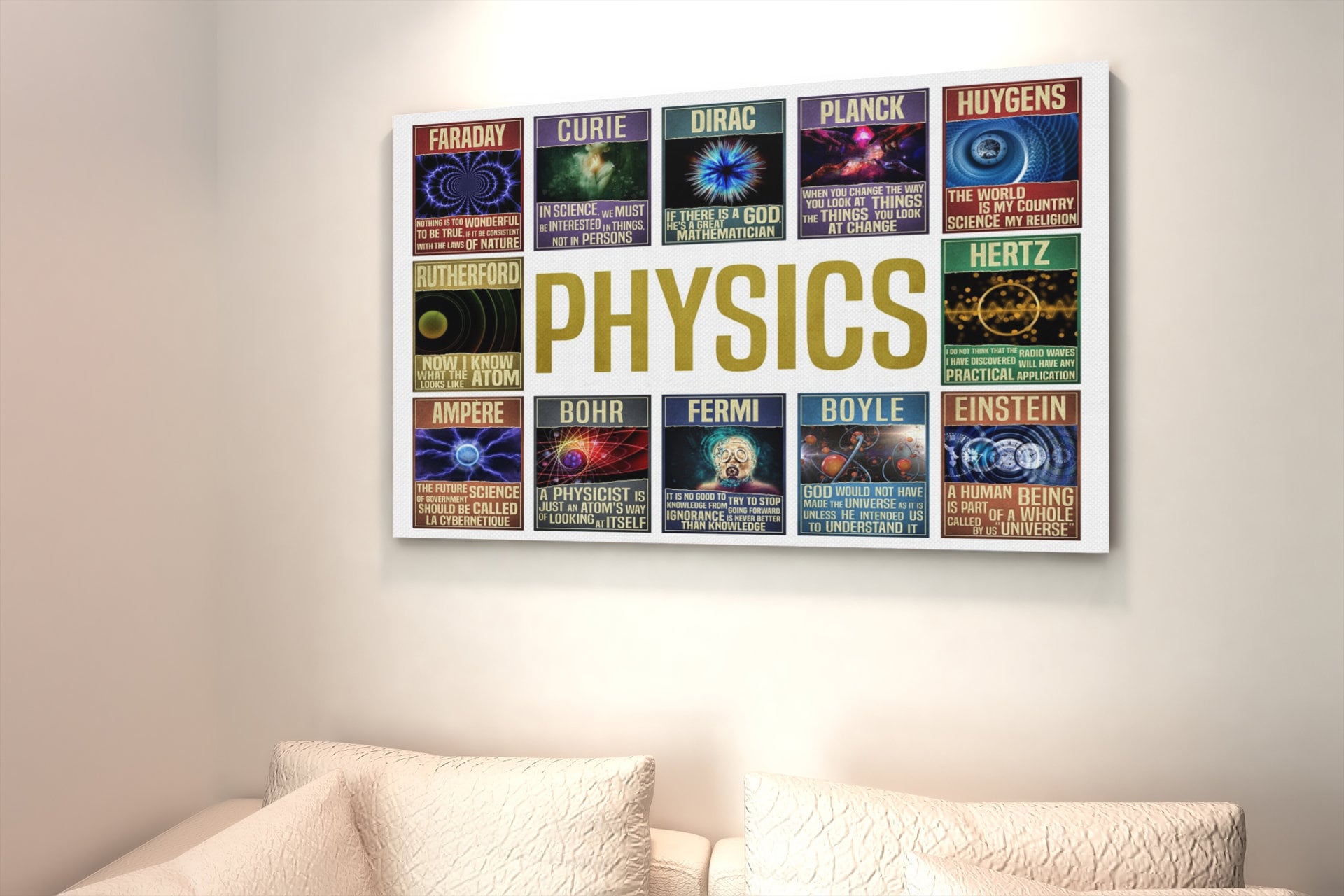 Physics Poster Science Art Classroom Decor / Science Quotes Educational ...