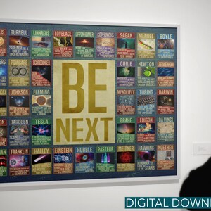 College Dorm Decor Science Art Famous Scientists in History - Etsy