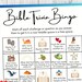 Bible Trivia Bingo Printable for Kids, Christian Worksheets for Sunday ...