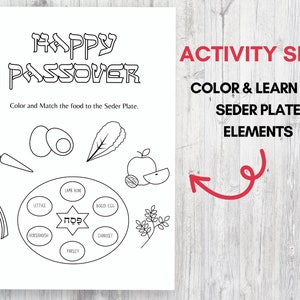 Passover Activity Pack Printables, Canva Editable Template for ...