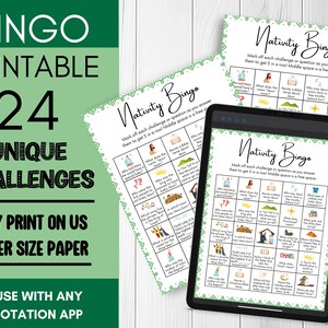 Nativity Bible Trivia Bingo Game, Printable for Kids, Christian ...