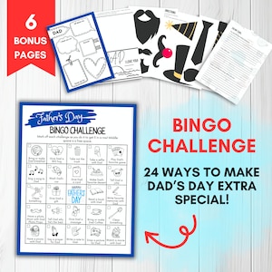 Fathers Day Bingo Challenge to Make Dad Feel Like a King for a Day ...