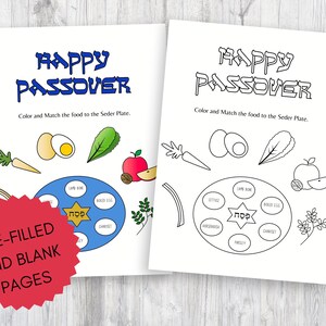 Passover Activity Pack Printables, Canva Editable Template for ...