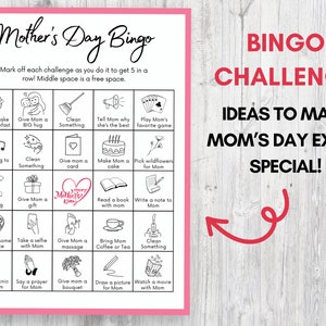 Mother's Day Activity Pack Printable, Mother's Day Bingo, Coloring Page ...
