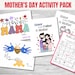 Mother's Day Activity Pack Printable, Mother's Day Bingo, Coloring Page ...